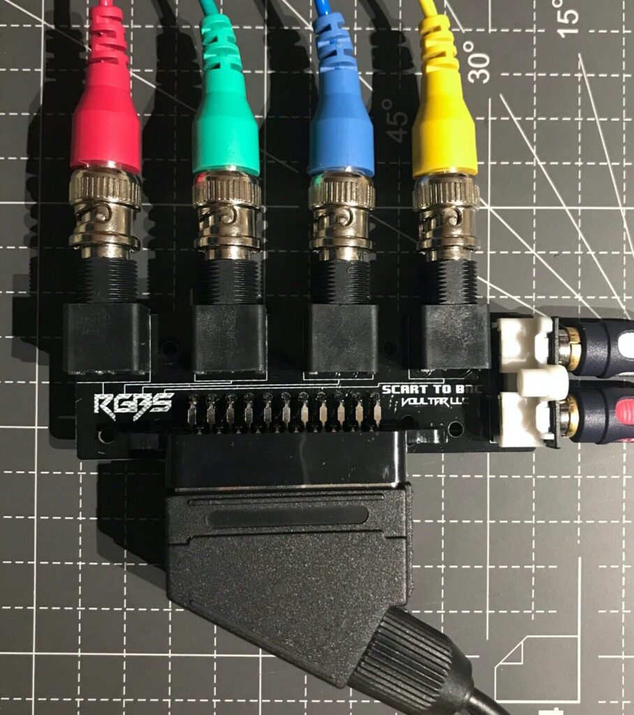 Female RGB SCART to BNC adapter board for Pro Monitors - Retro Upgrades