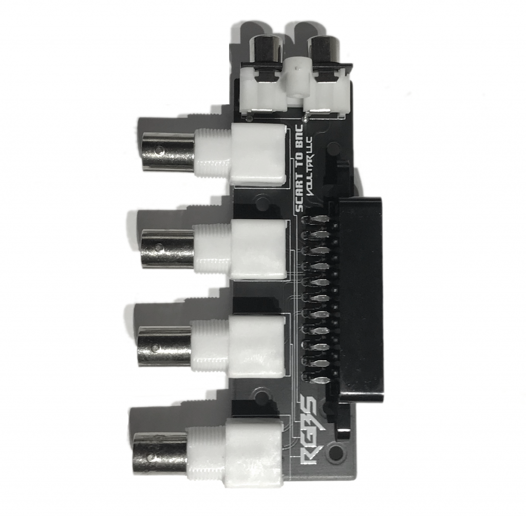 Female RGB SCART to BNC adapter board for Pro Monitors - Retro Upgrades