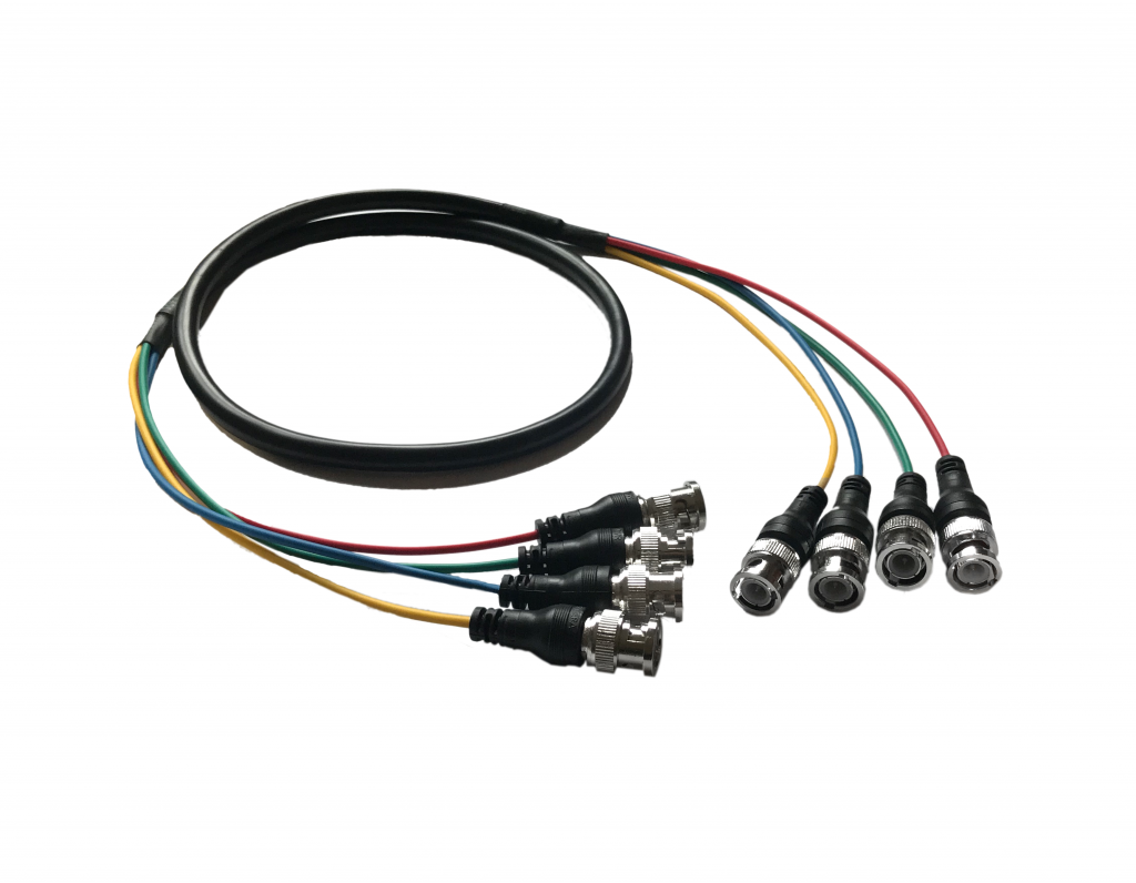 4 BNC Male to 4 BNC Male RGBS cable - Retro Upgrades