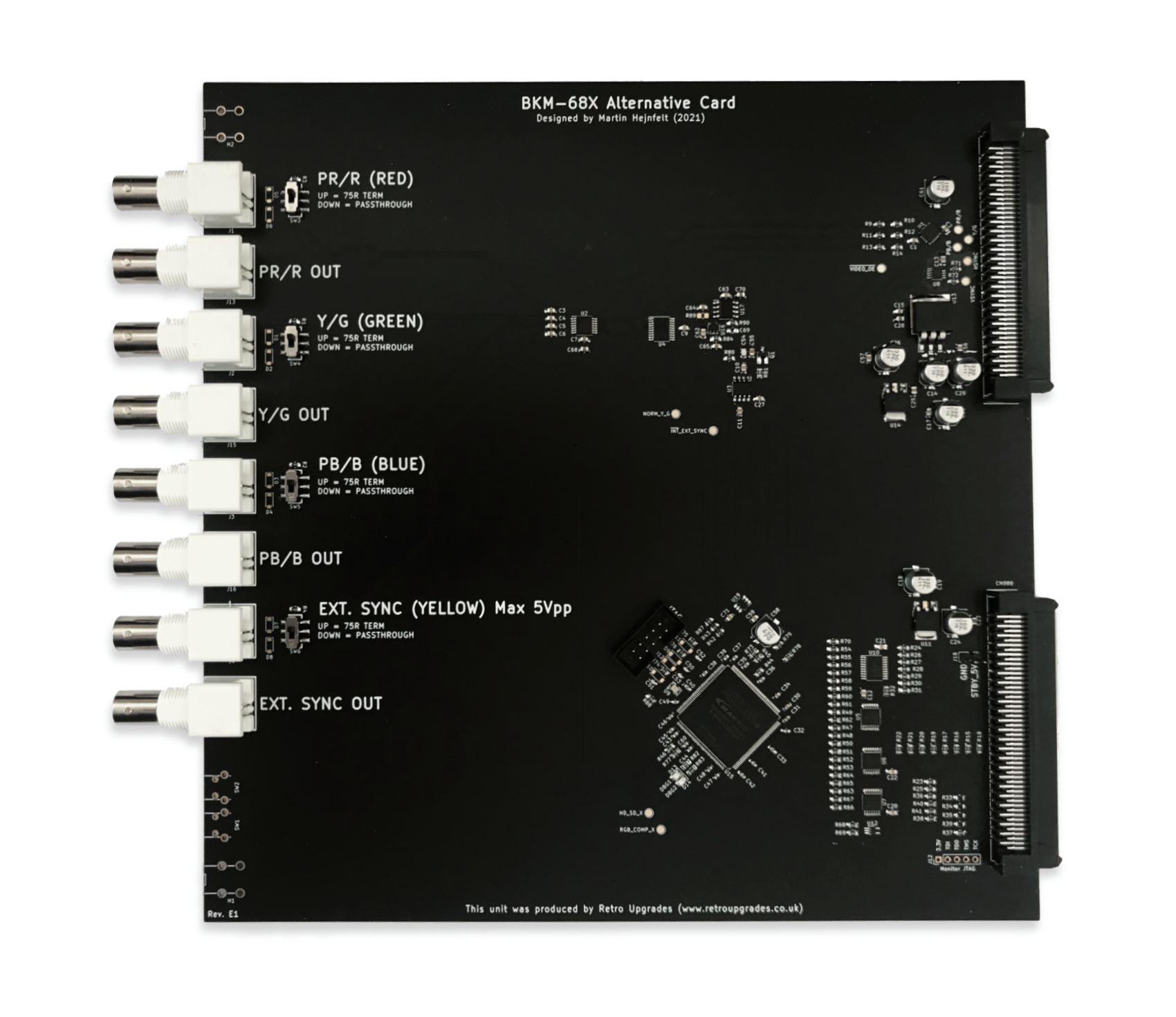 BKM-68X card RGB/YPbPr for Sony BVM Monitors - Retro Upgrades