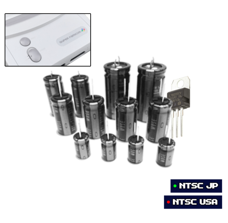Super Nintendo/Super Famicom Mini/Jr. Capacitor Kit - Retro Upgrades